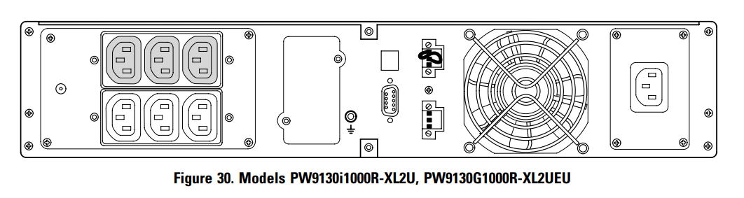 Eaton Powerware 9130 Series, 1000VA, Rackmount 2U, (PW9130L1000R-XL2U ...